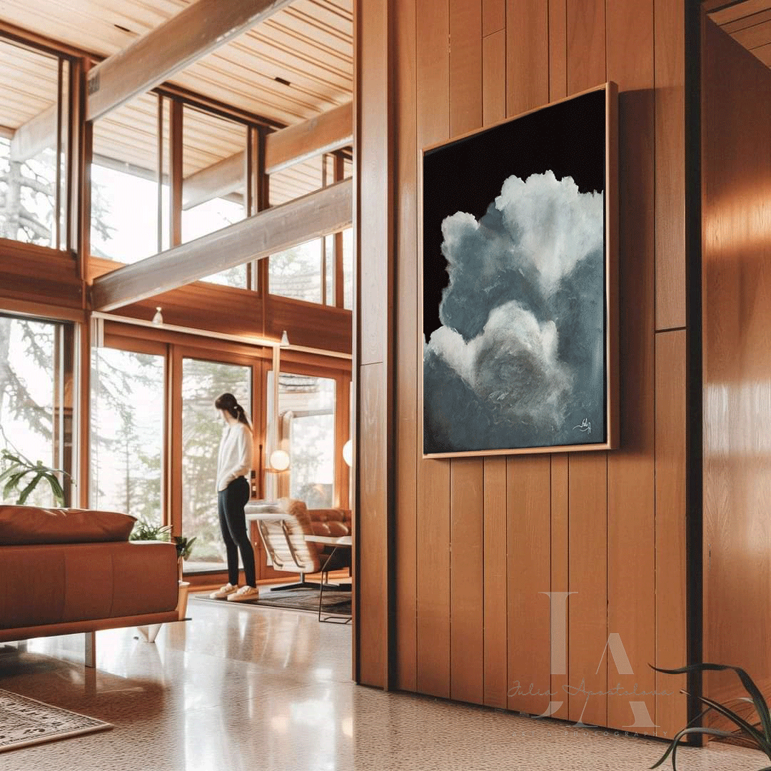 Original Cloud Wall Art Painting for Modern Wall Decor JuliaApostolova ...